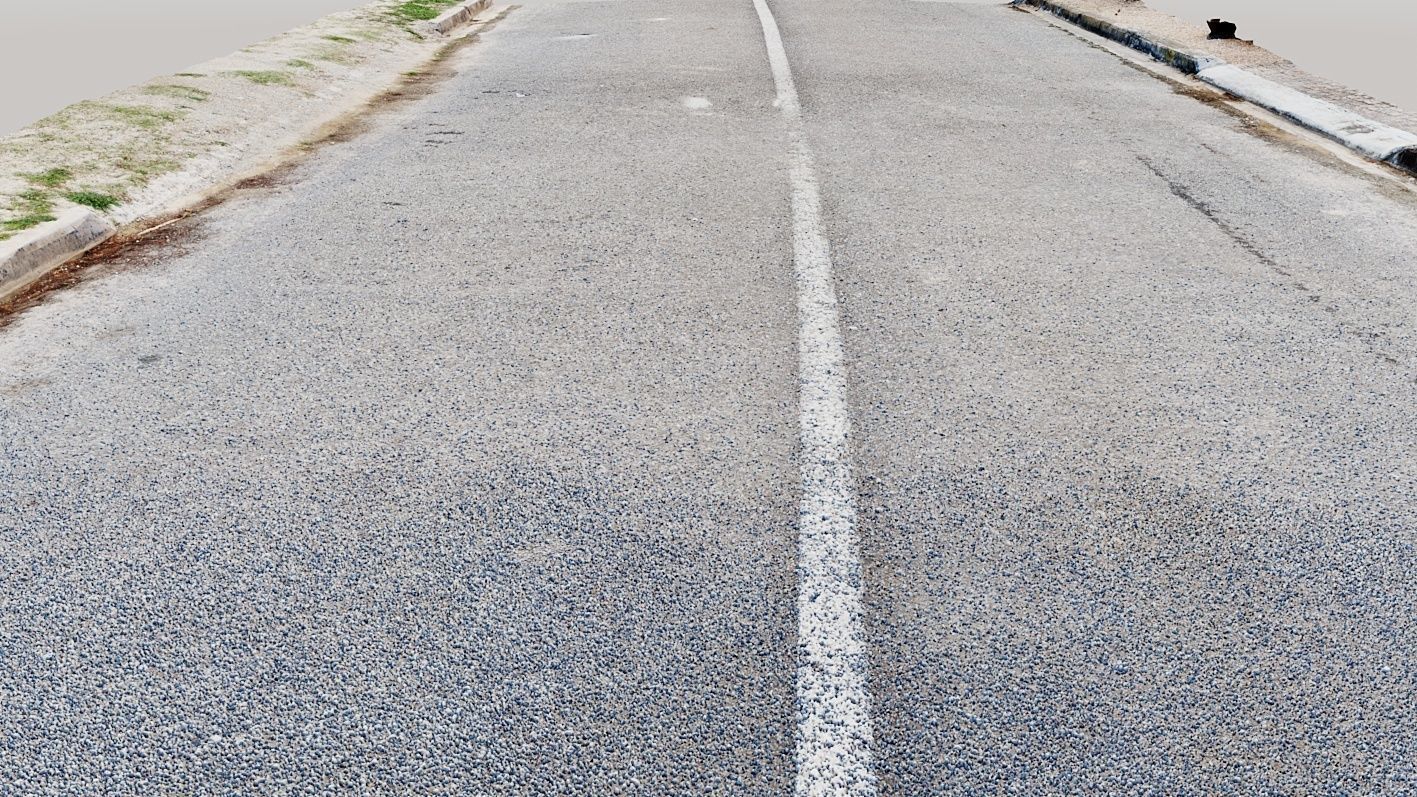 3D Scan - High Res Tarmac Road and Street 3D model | CGTrader