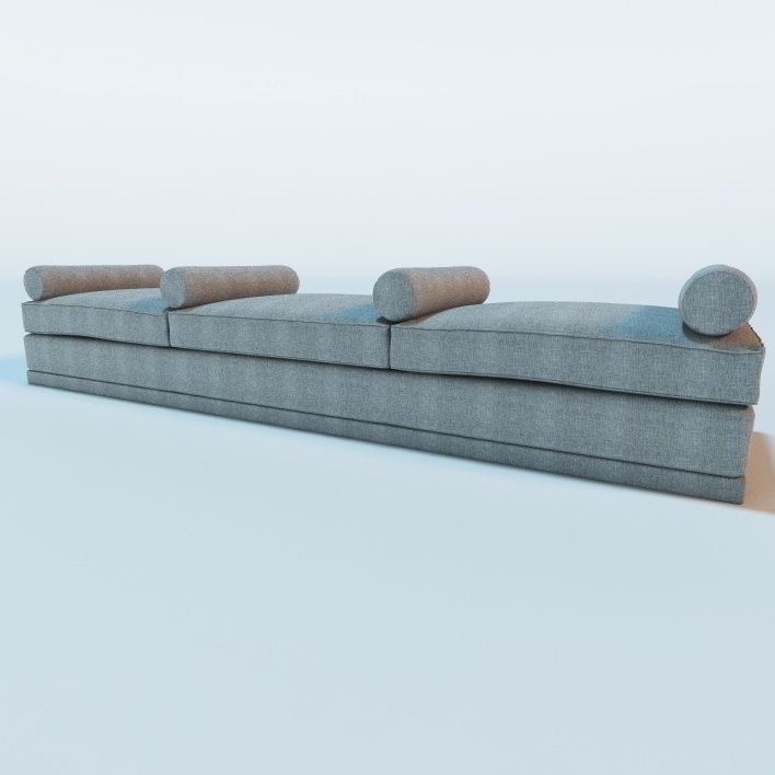 Backless Sofa 3D model | CGTrader
