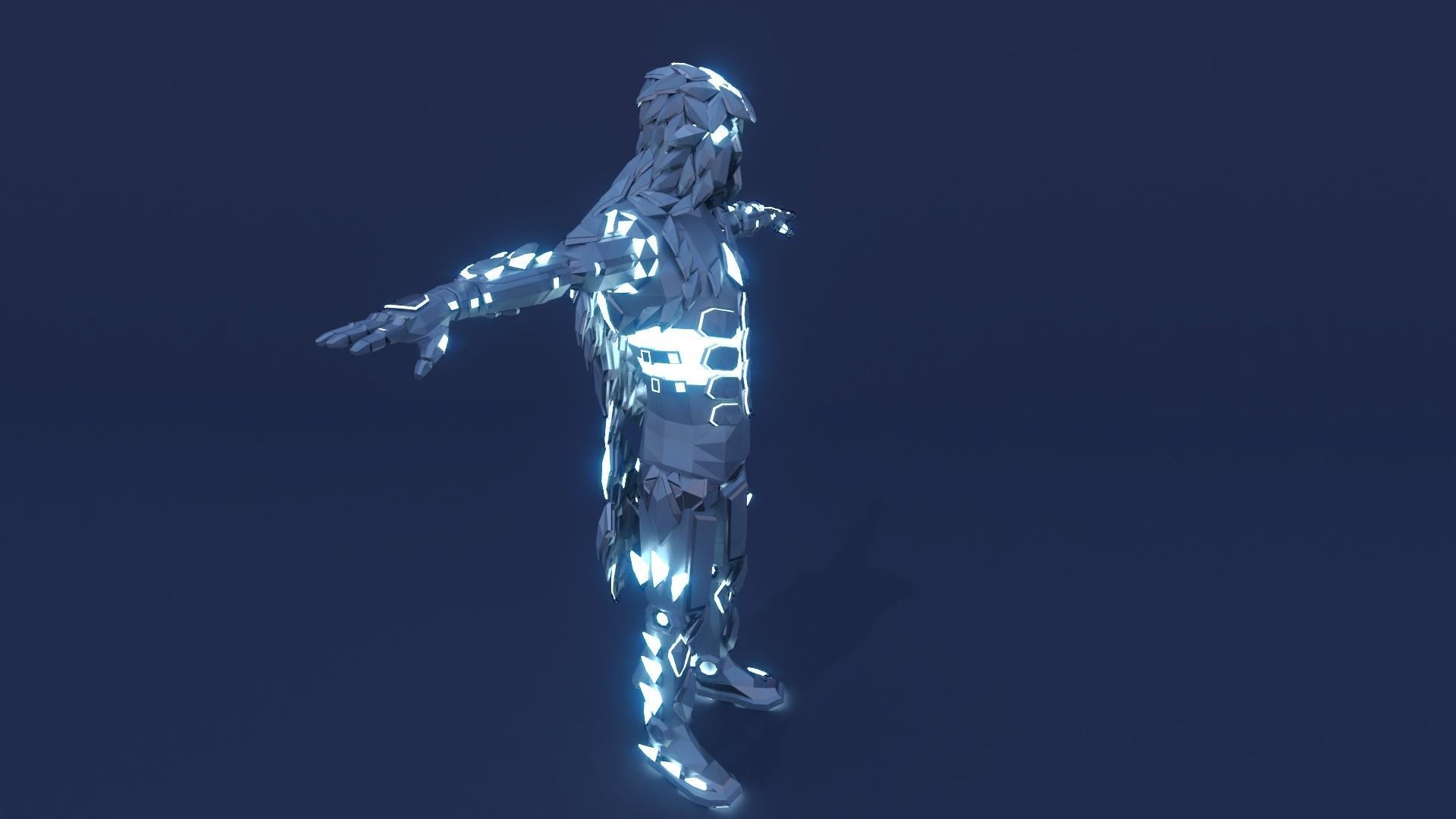 Sci Fi Character Assassin Robot 3D model rigged | CGTrader