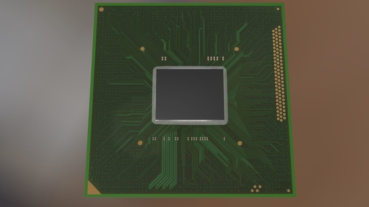 Processor computer chip 3D model | CGTrader