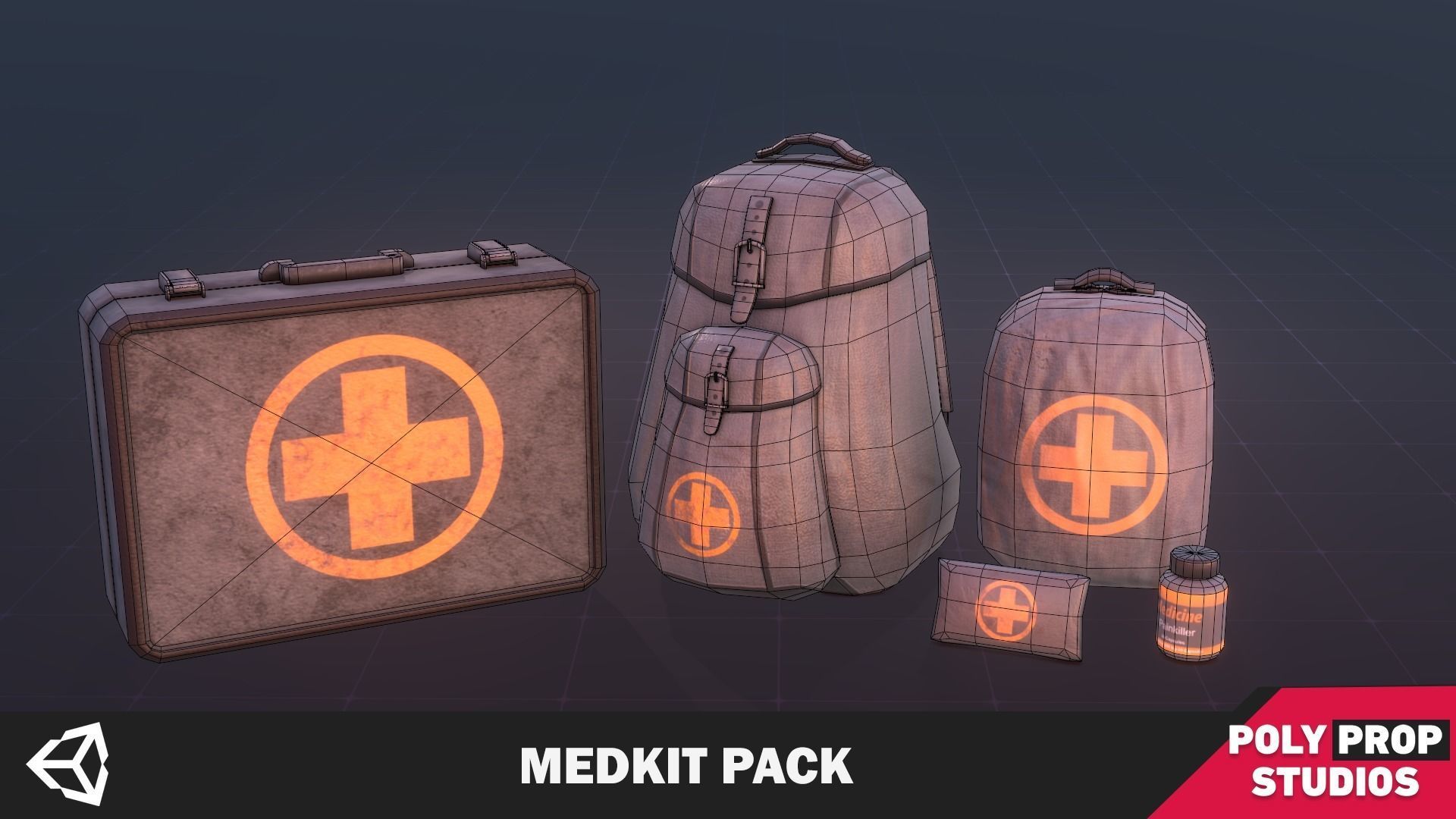 3D model Medkit Pack VR / AR / low-poly | CGTrader