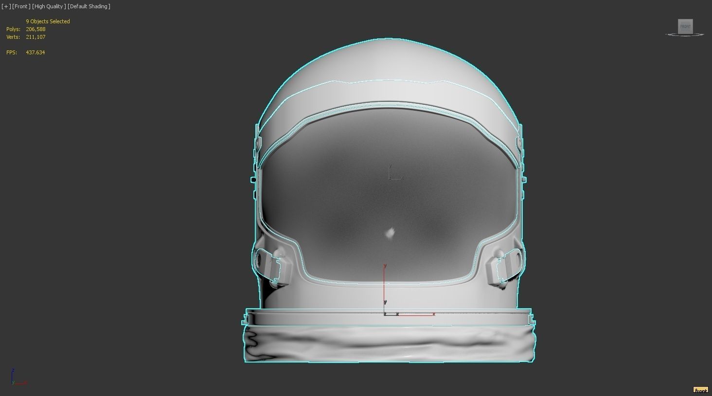 Interstellar Helmet 3D model | CGTrader