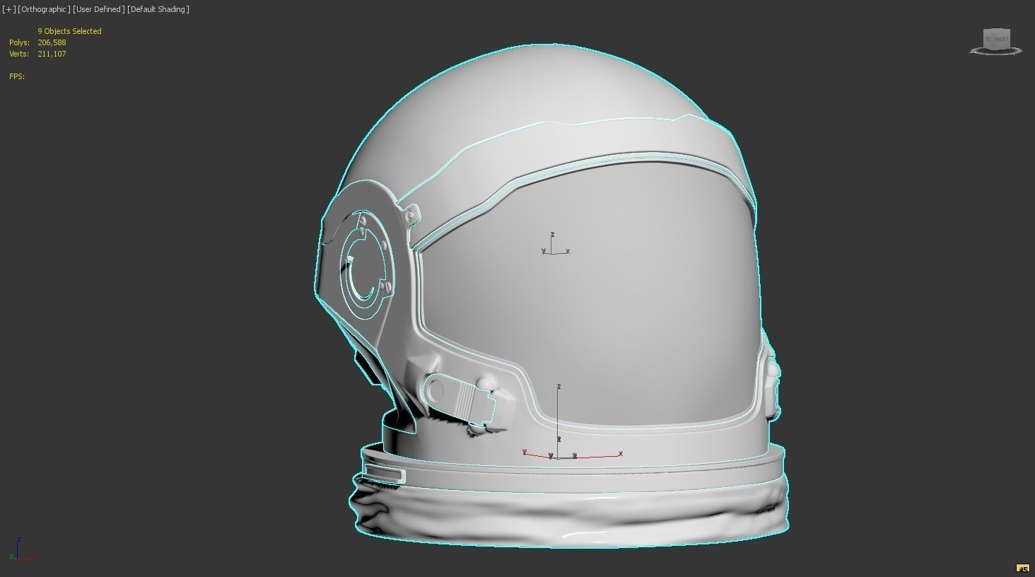 Interstellar Helmet 3D model | CGTrader
