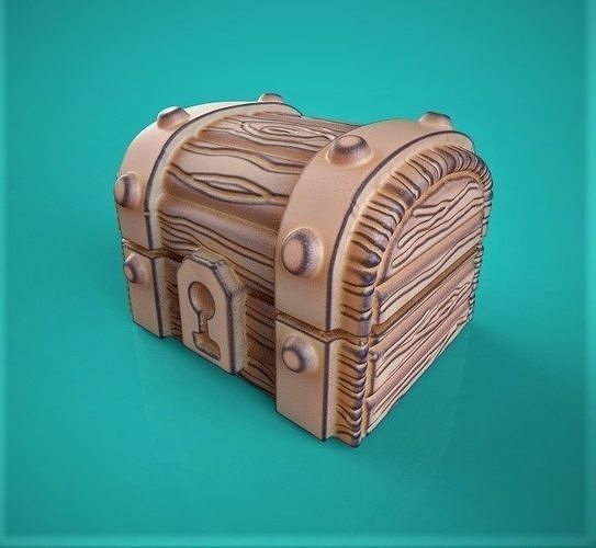 Treasure Chest free 3D model 3D printable | CGTrader