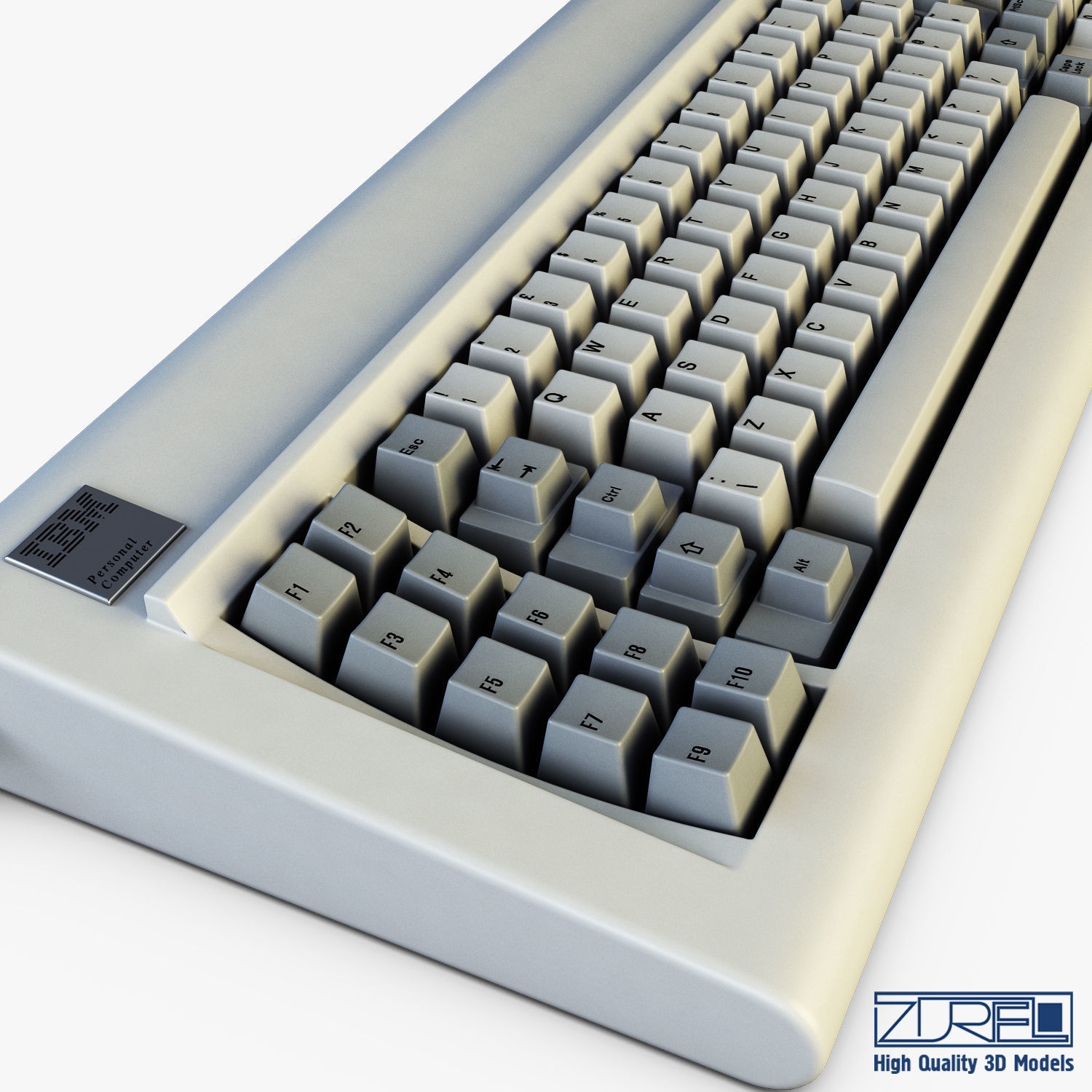 IBM 5150 Keyboard 3D model | CGTrader