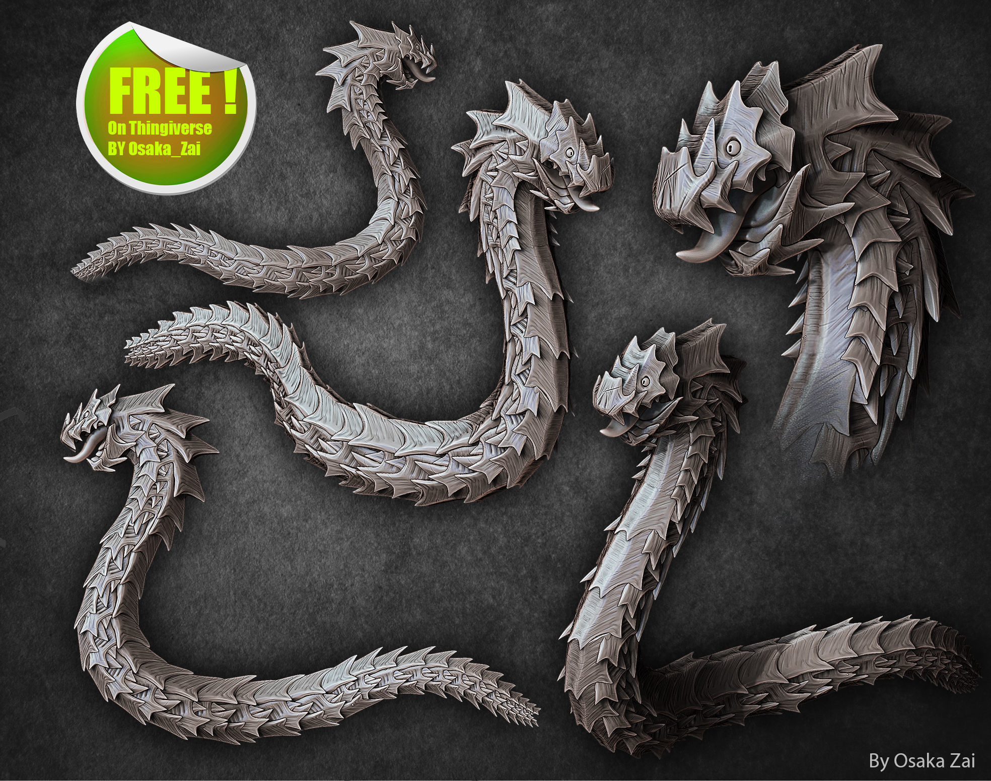 Pet Armored Basilisk free 3D model 3D printable | CGTrader