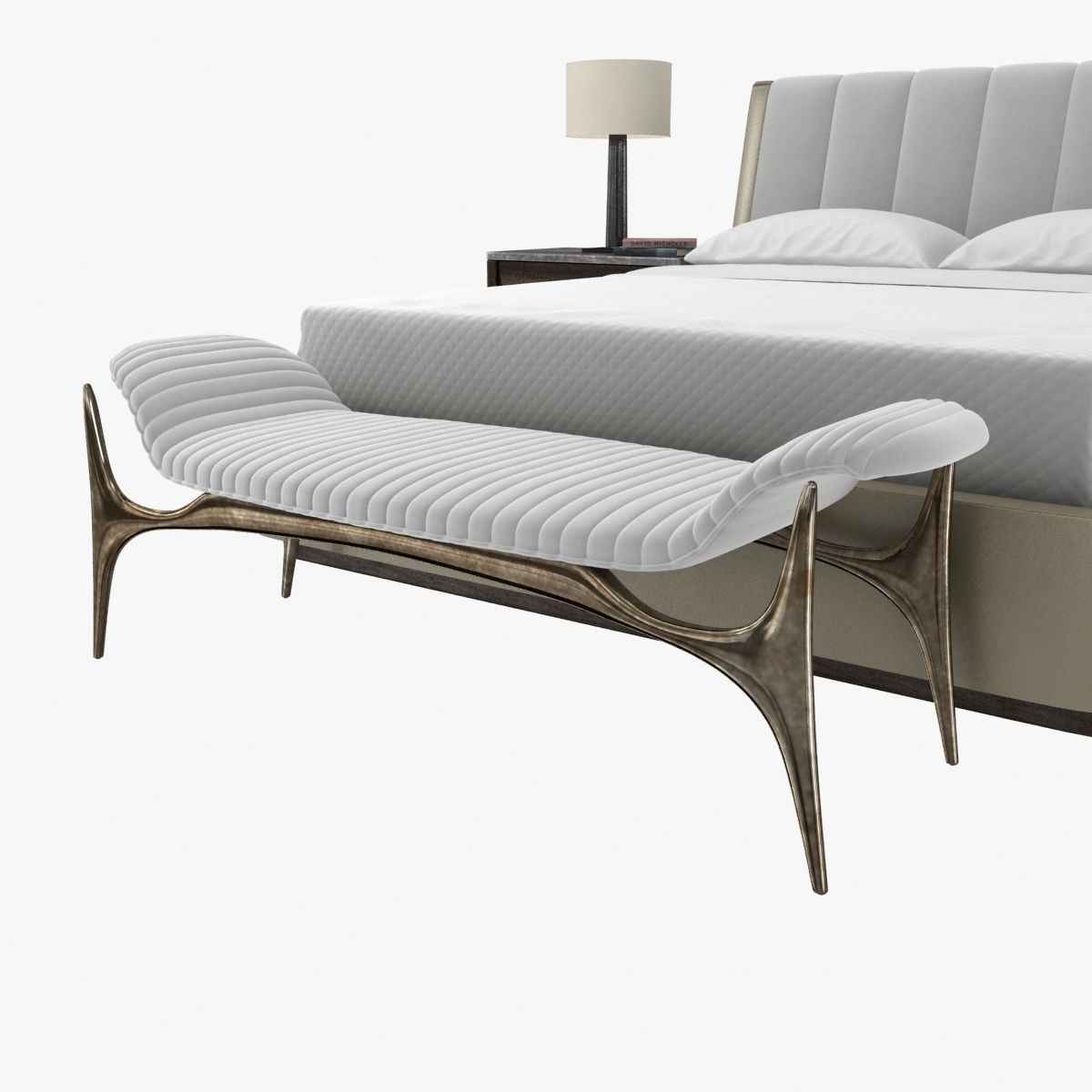 Holly Hunt bedroom furniture set 2 3D model | CGTrader