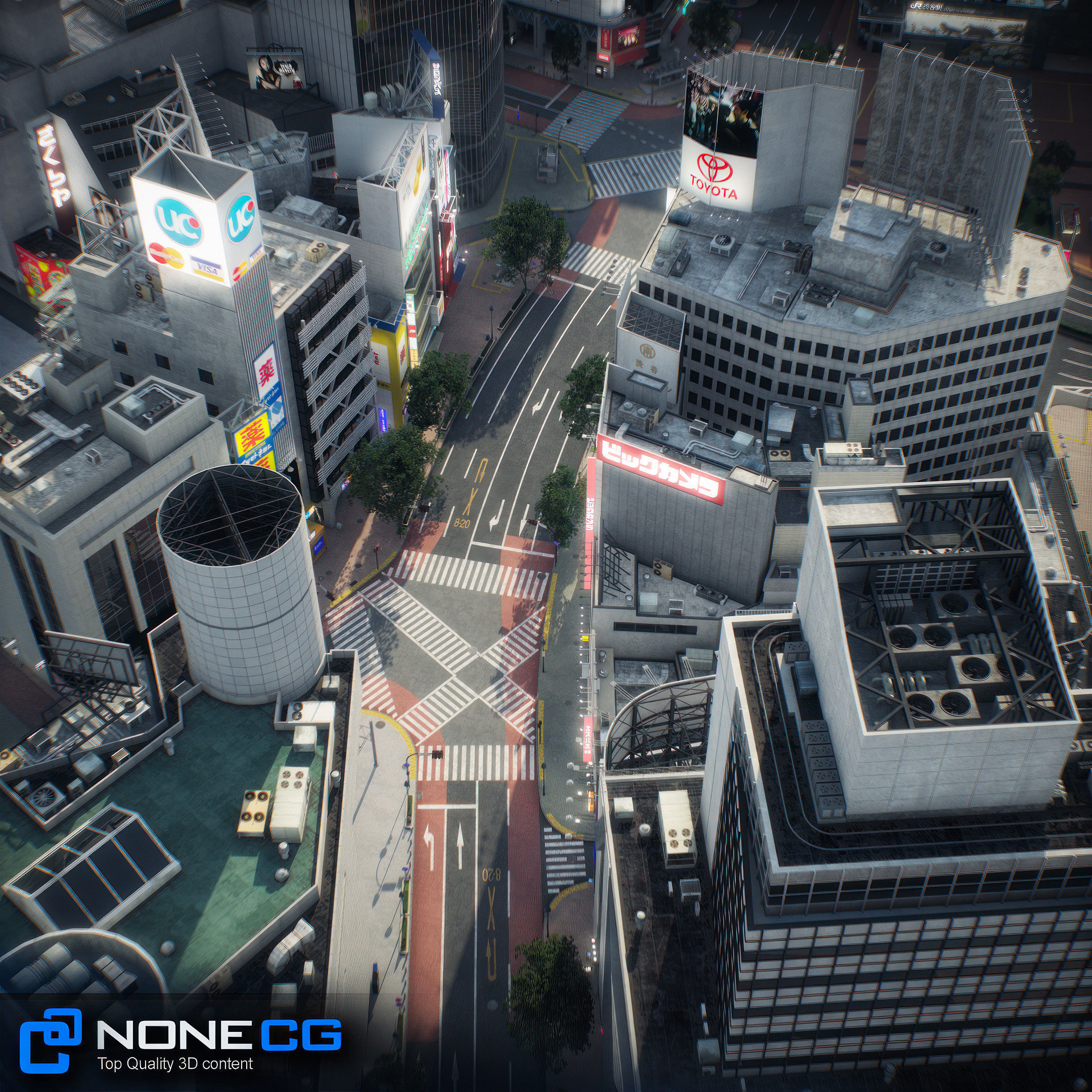 Tokyo Shibuya 3D model animated | CGTrader