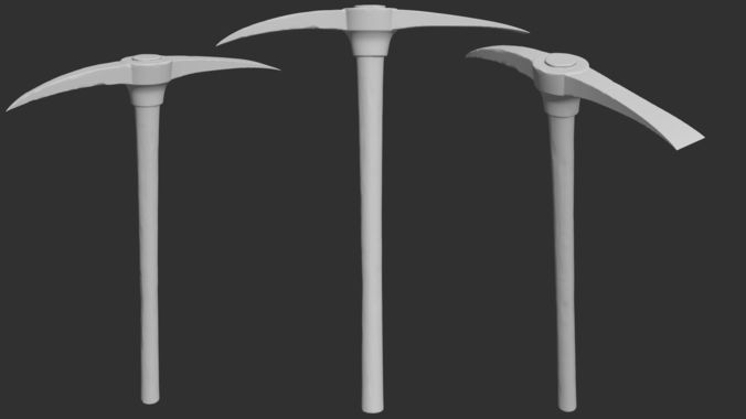 Old Pickaxe - 3D Printable 3D model 3D printable | CGTrader