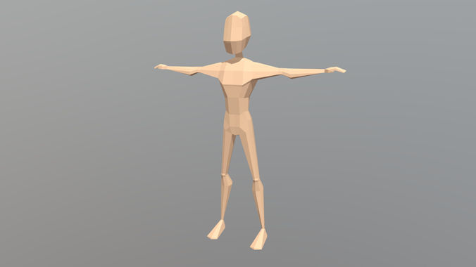 Low Poly rigged character free VR / AR / low-poly 3D model rigged ...