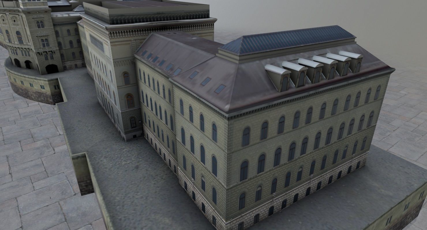 3D model Bern Palais Federal VR / AR / low-poly | CGTrader