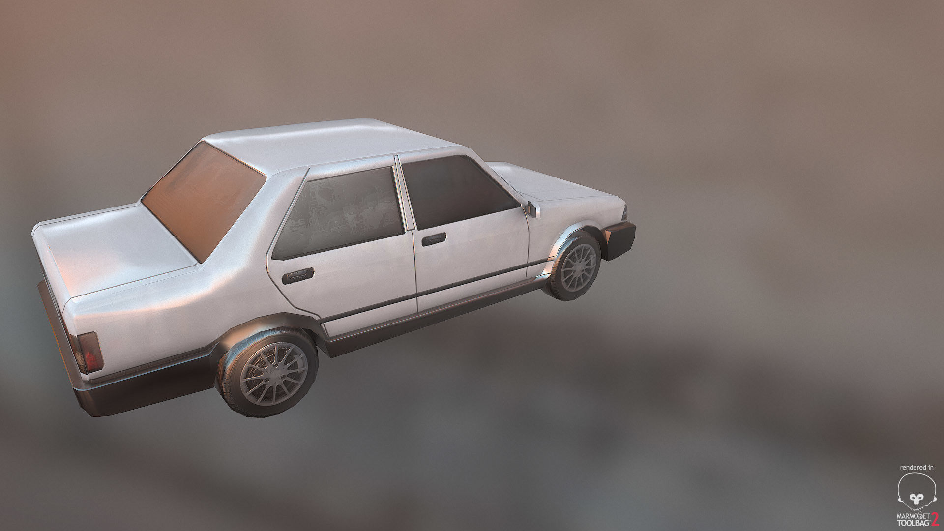 3D model Tofas Sahin Car Araba Arac Dogan SLX Turkish Older Car Fiat VR ...