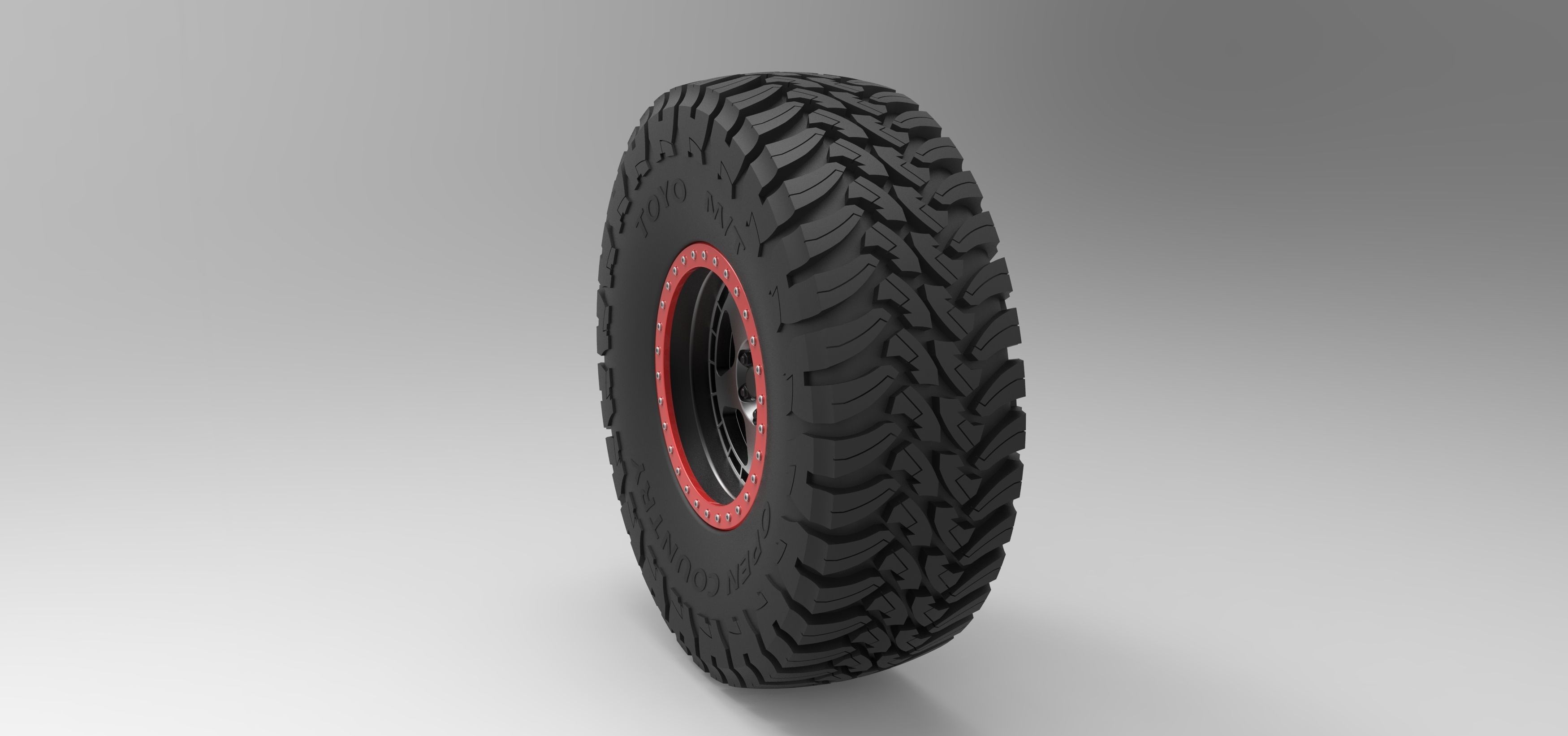 Wheel of Trophy truck 3D model | CGTrader