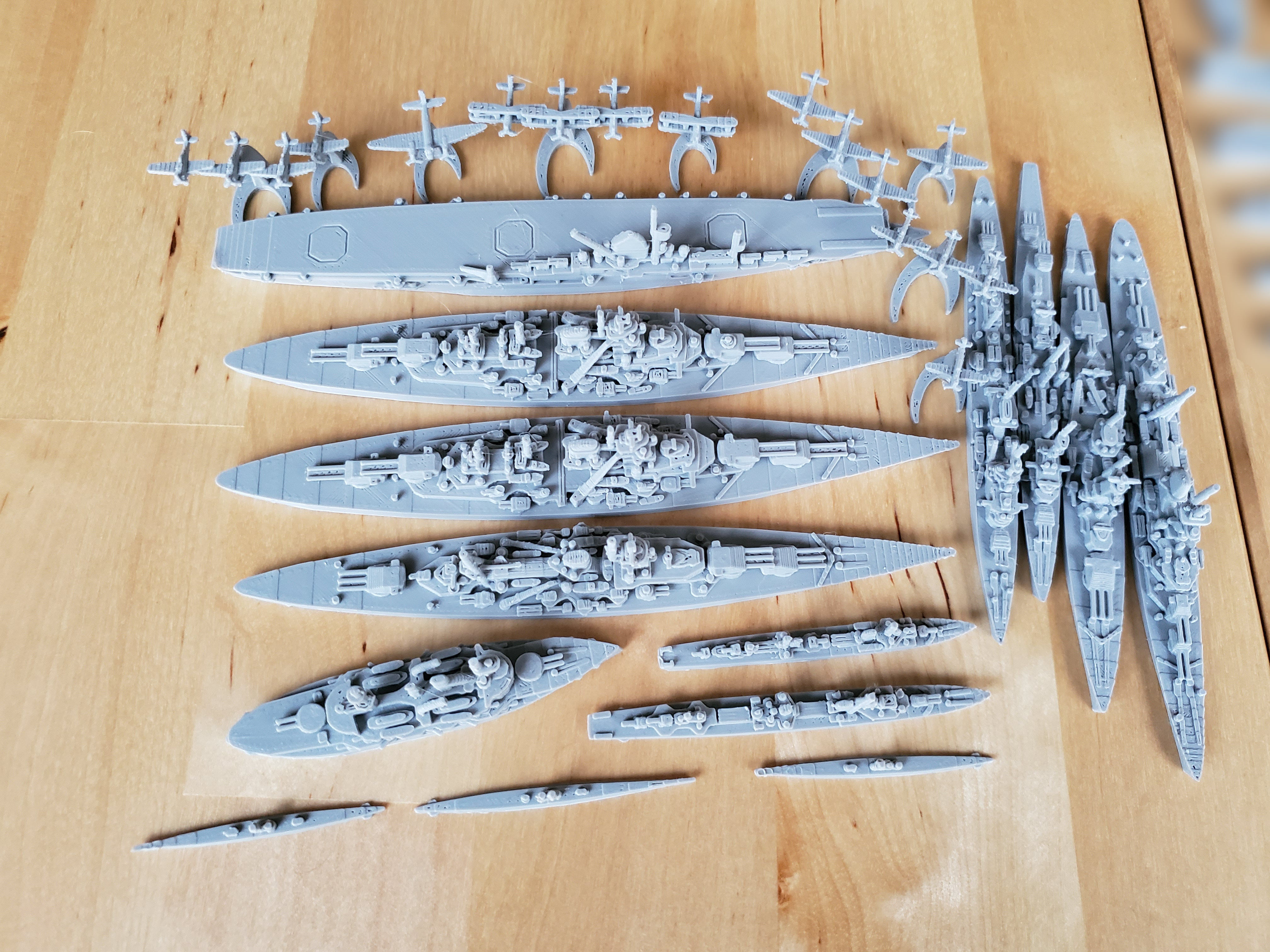 German Miniature WWII Warship Collection 3D model 3D printable | CGTrader