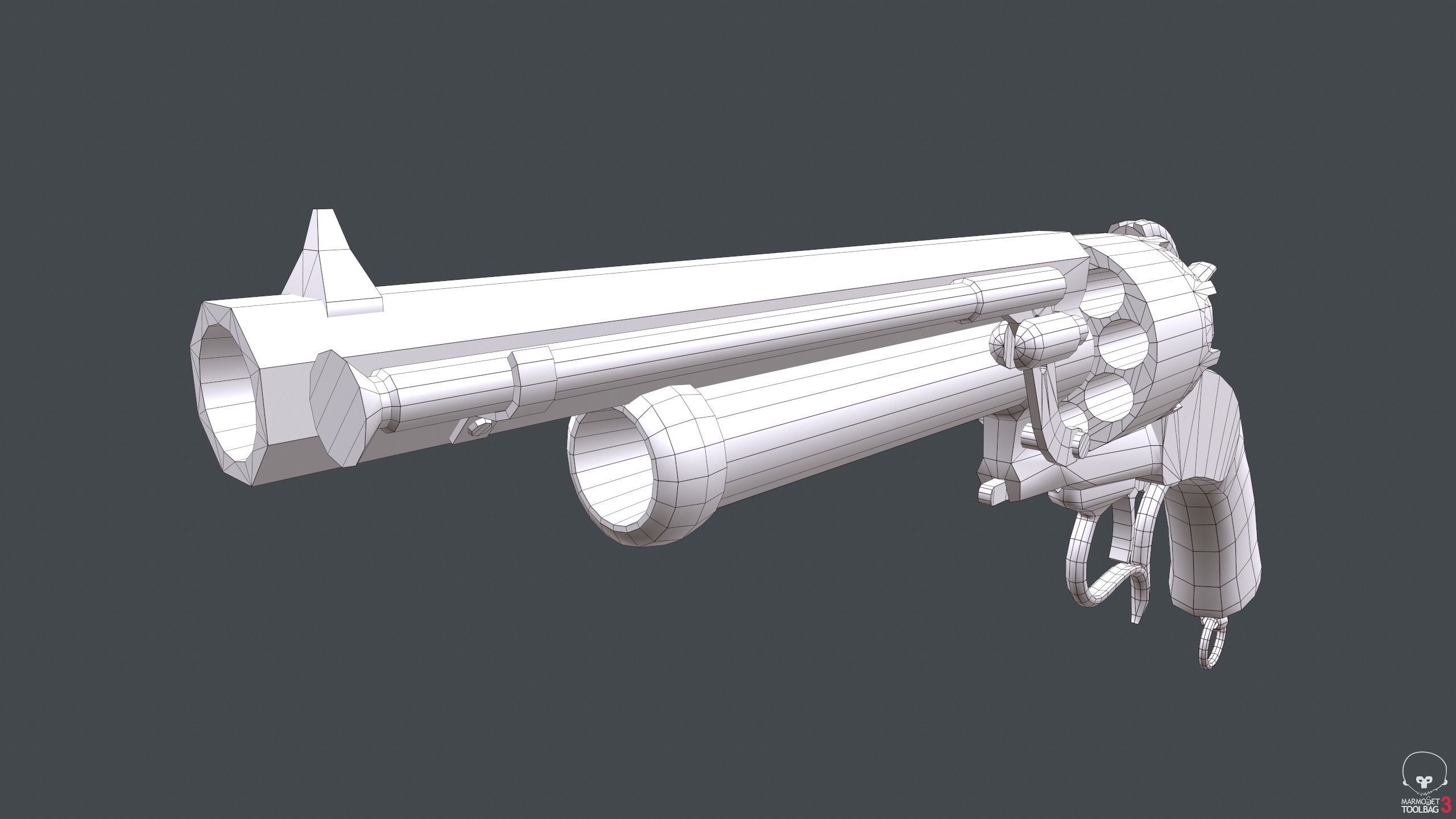 3D model LeMat revolver Westworld VR / AR / low-poly | CGTrader