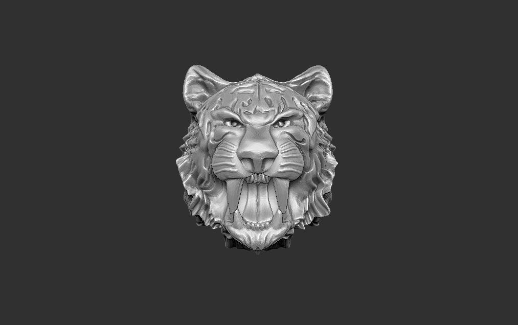 tiger head 3D model 3D printable | CGTrader