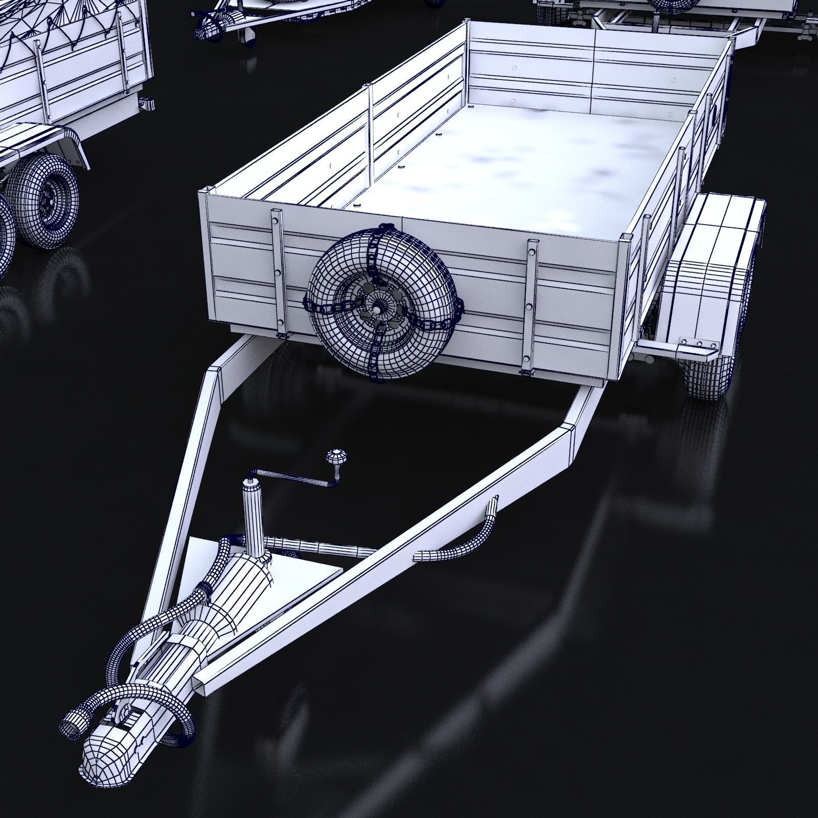 trailers 3D model | CGTrader