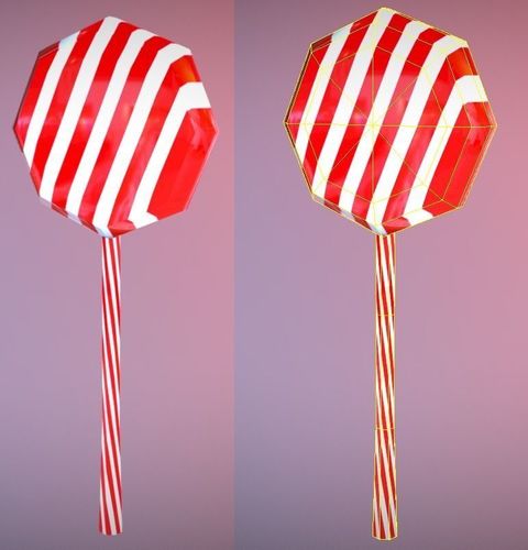3D model Low Poly Lolly Pop VR / AR / low-poly | CGTrader