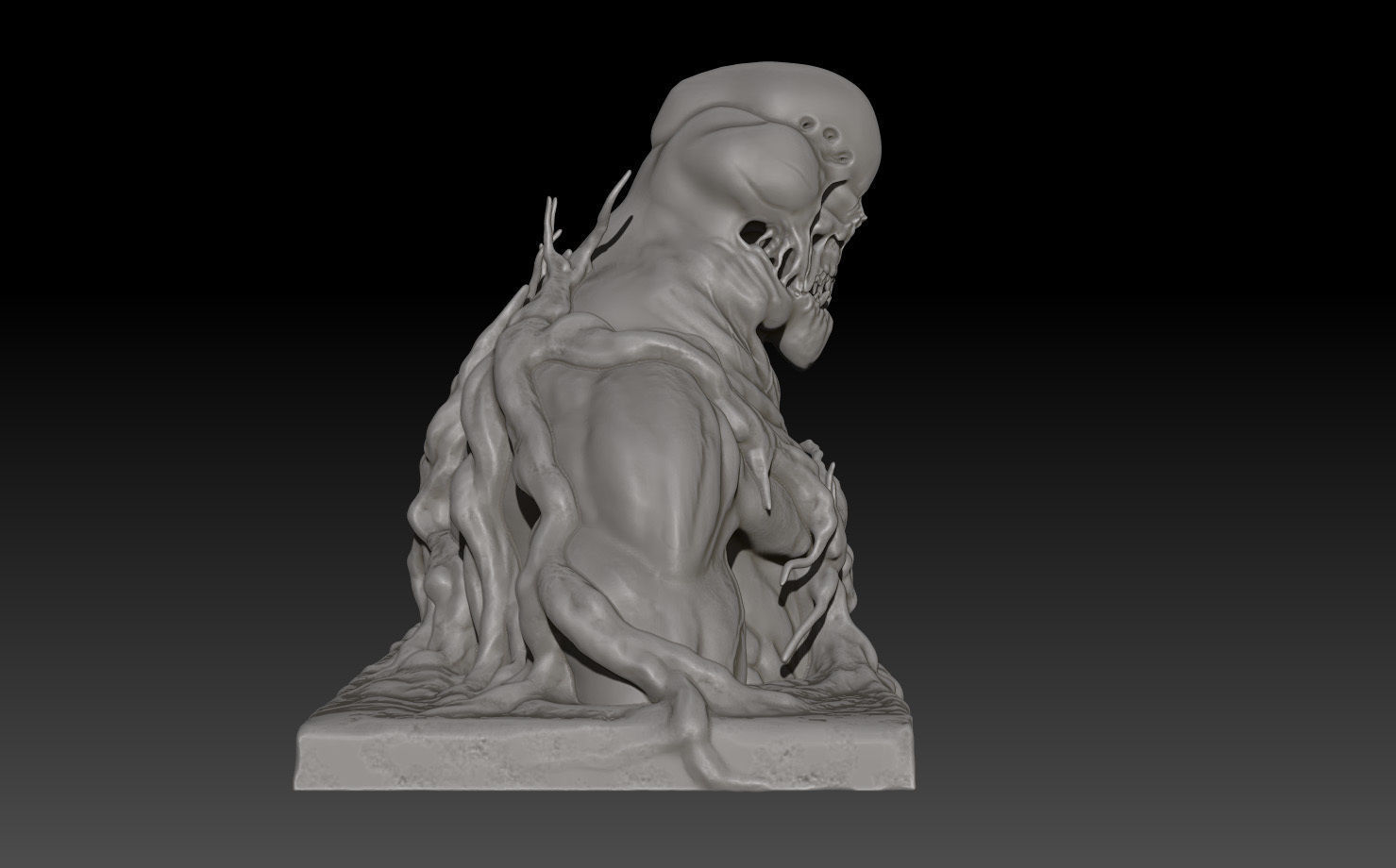 Alien Creature Bust Highpoly 3D model | CGTrader