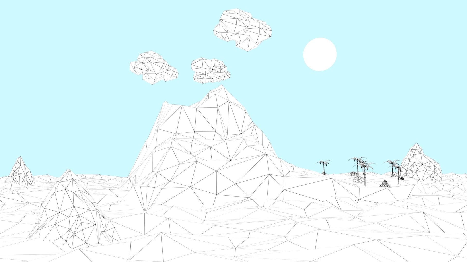 3D model Low Poly Tropical Island VR / AR / low-poly | CGTrader