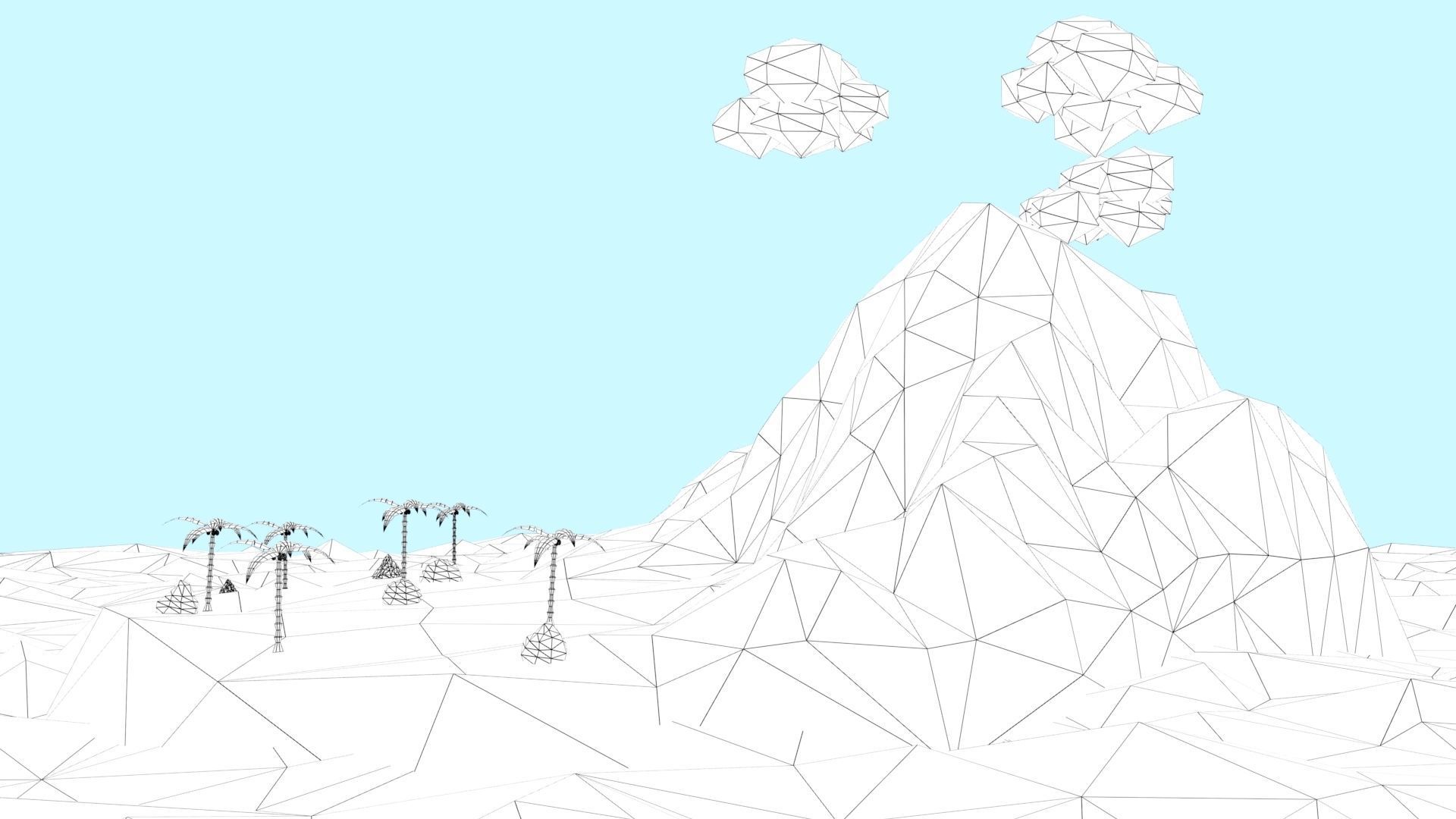 3D model Low Poly Tropical Island VR / AR / low-poly | CGTrader