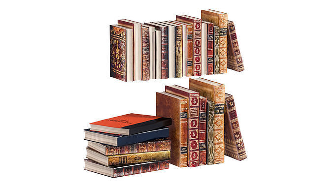 L3DV02G02 - books set 3D model | CGTrader