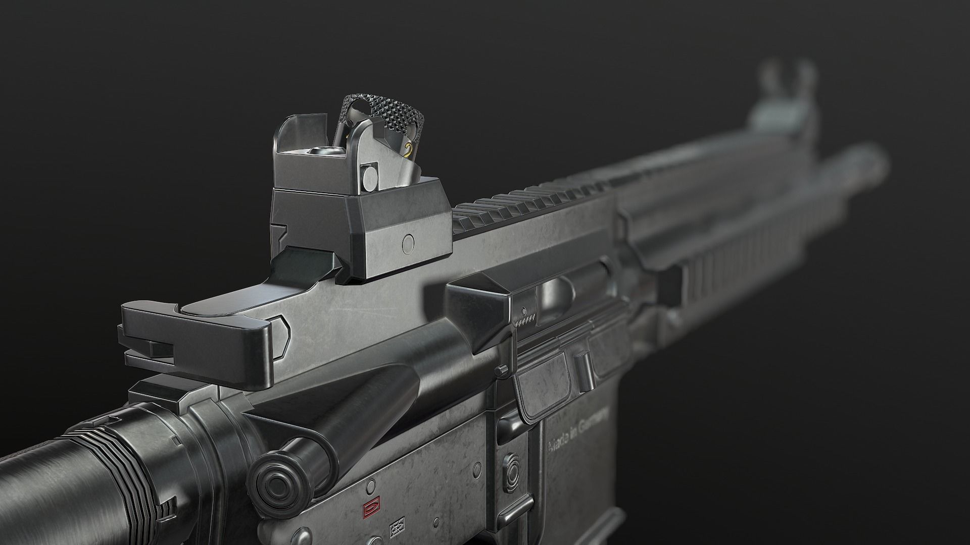 3D model HK416 Assault Rifle VR / AR / low-poly | CGTrader