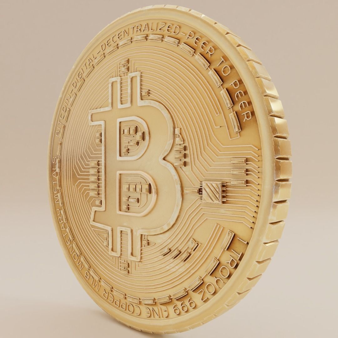 high details bitcoin model 3D model | CGTrader