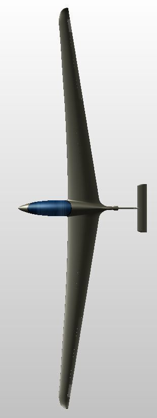 Genesis 2B flying wing sailplane 3D model | CGTrader
