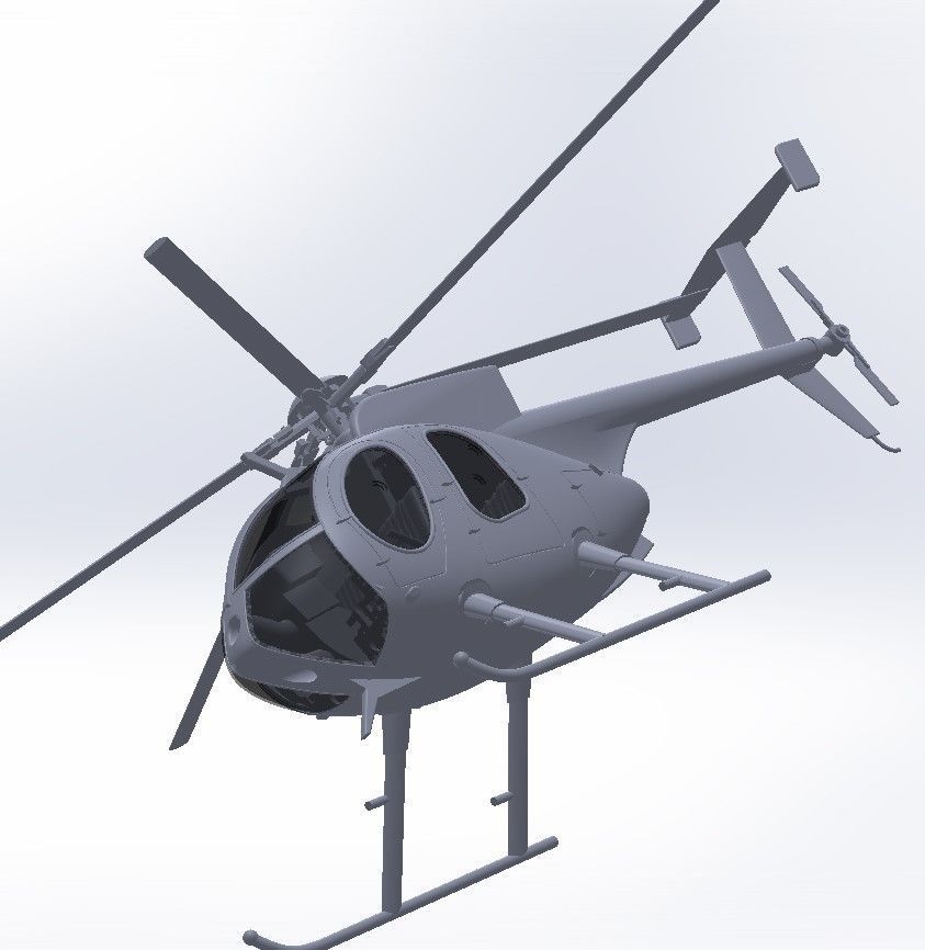 MD530 HELICOPTER - SCALE MODEL - ASSEMBLY KIT 3D model 3D printable ...