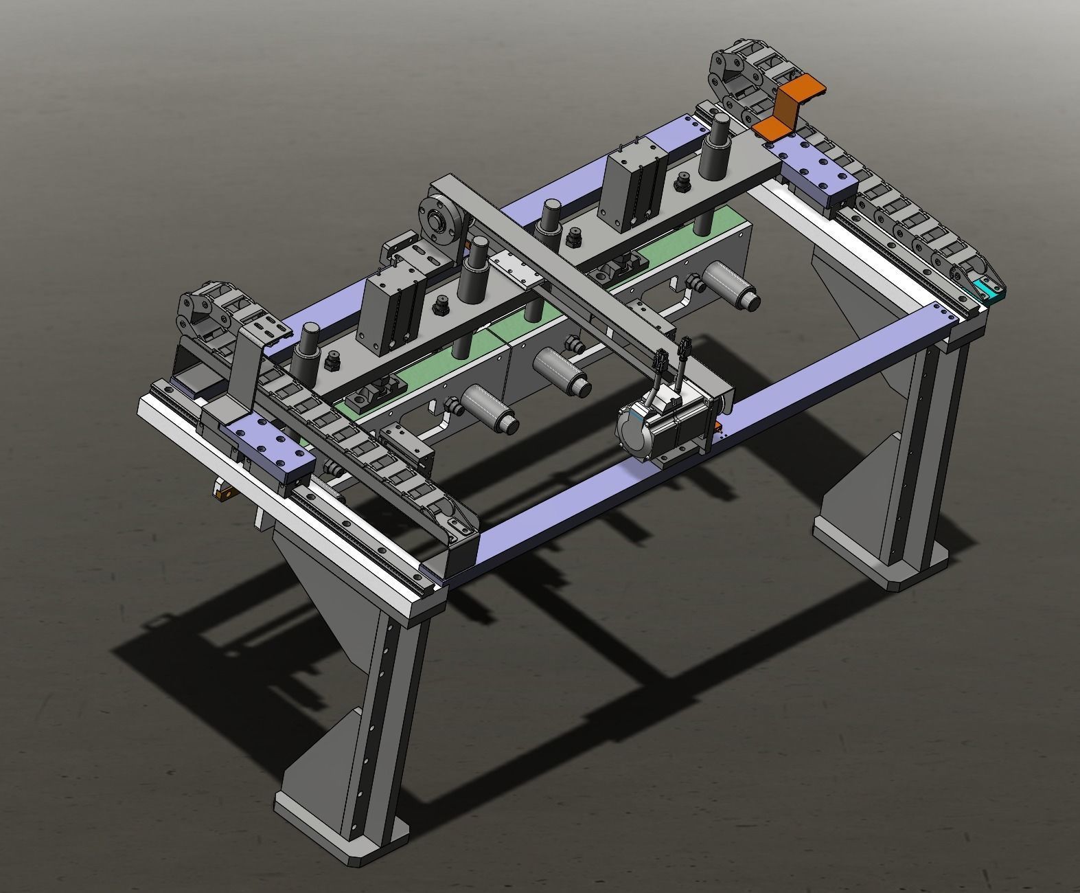 The gantry loading and unloading mechanism 3D model | CGTrader