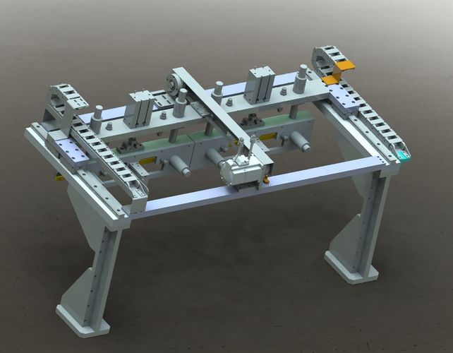 The gantry loading and unloading mechanism 3D model | CGTrader