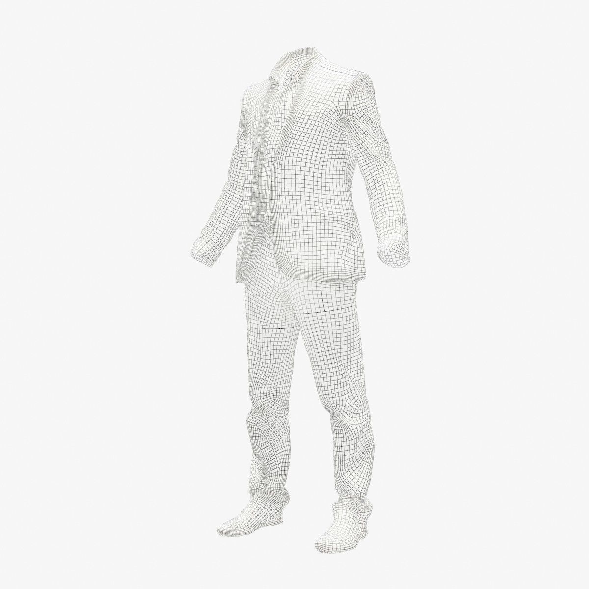 Male Costume Outfit 33 Jacket Shirt Pants Footwear 3D model | CGTrader