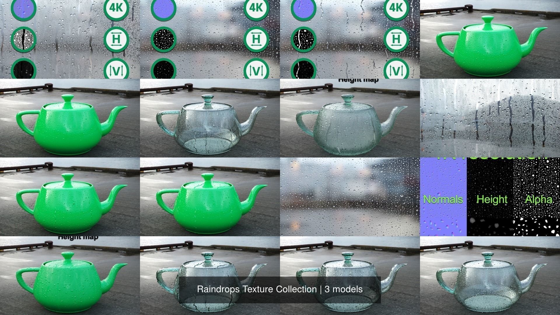 Raindrops Texture Collection | CGTrader