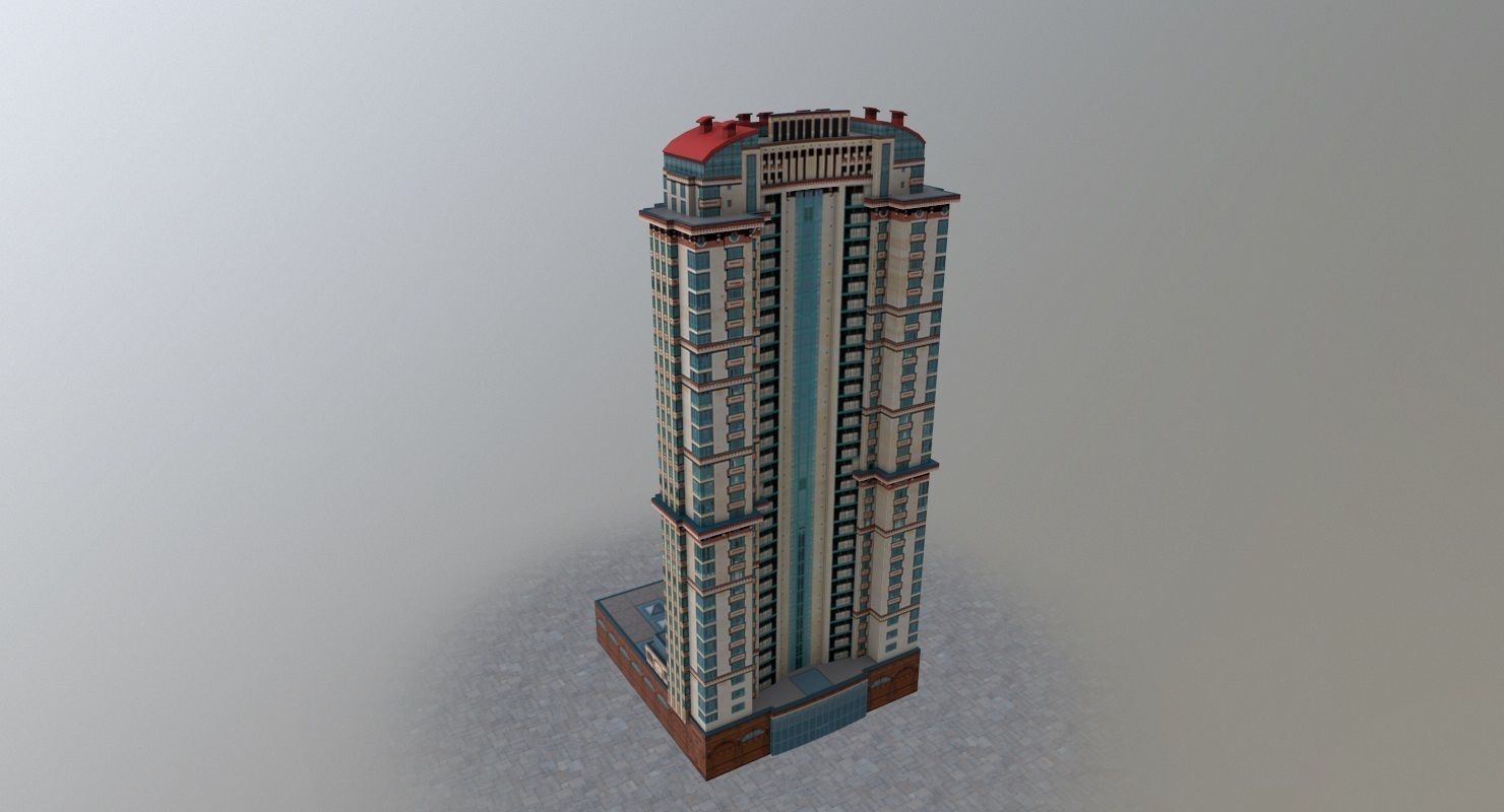 3D model Moscow High Rise Pack VR / AR / low-poly | CGTrader