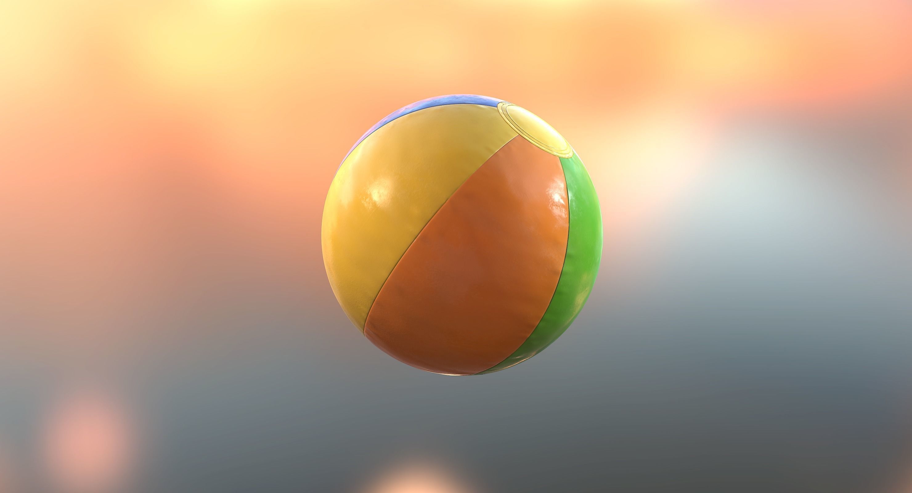 3D model Beach Ball VR / AR / low-poly | CGTrader