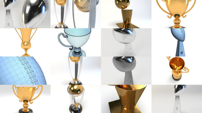 Sport CUPS pack 3D Model Collection | CGTrader