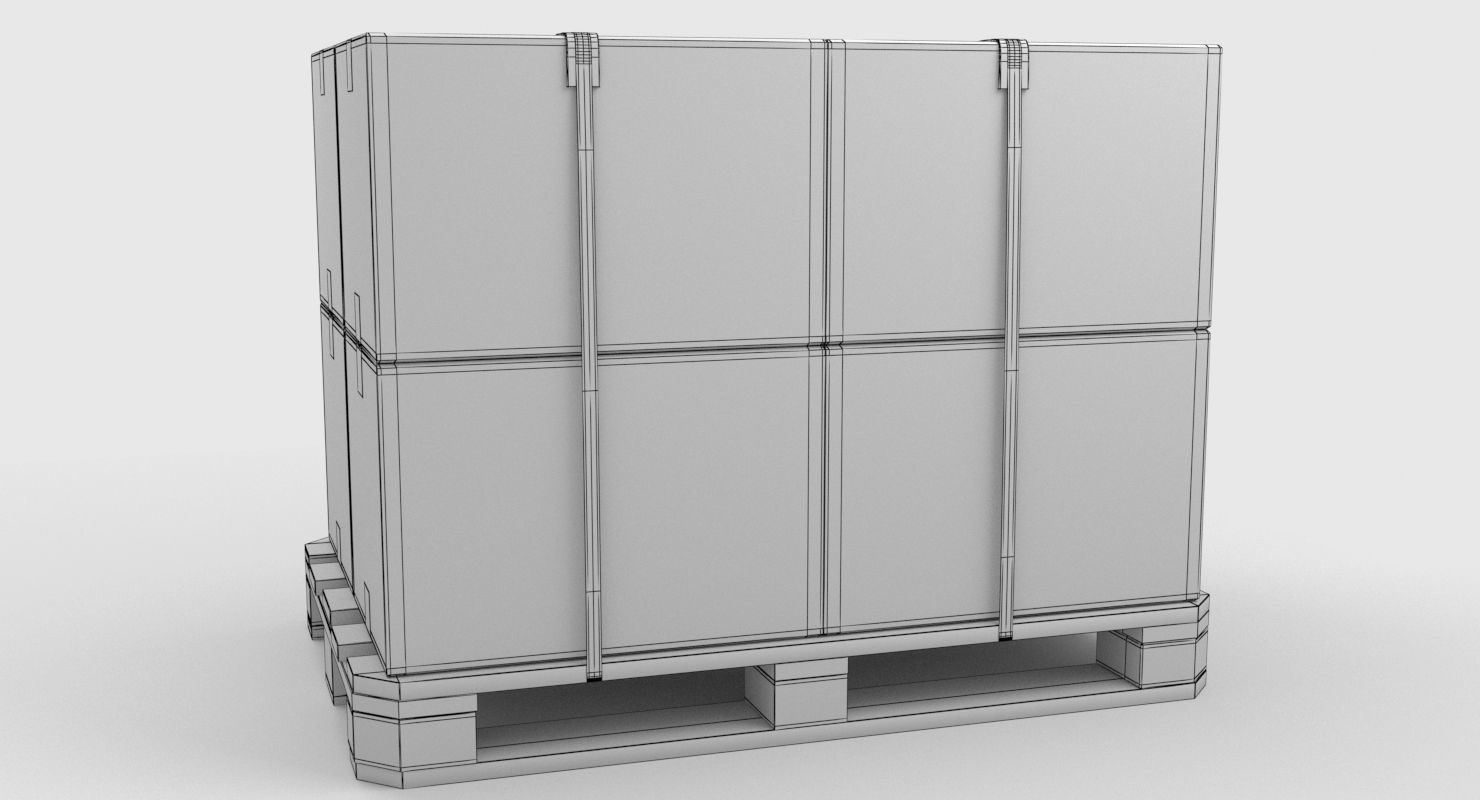 Pallet Boxes 3D model | CGTrader