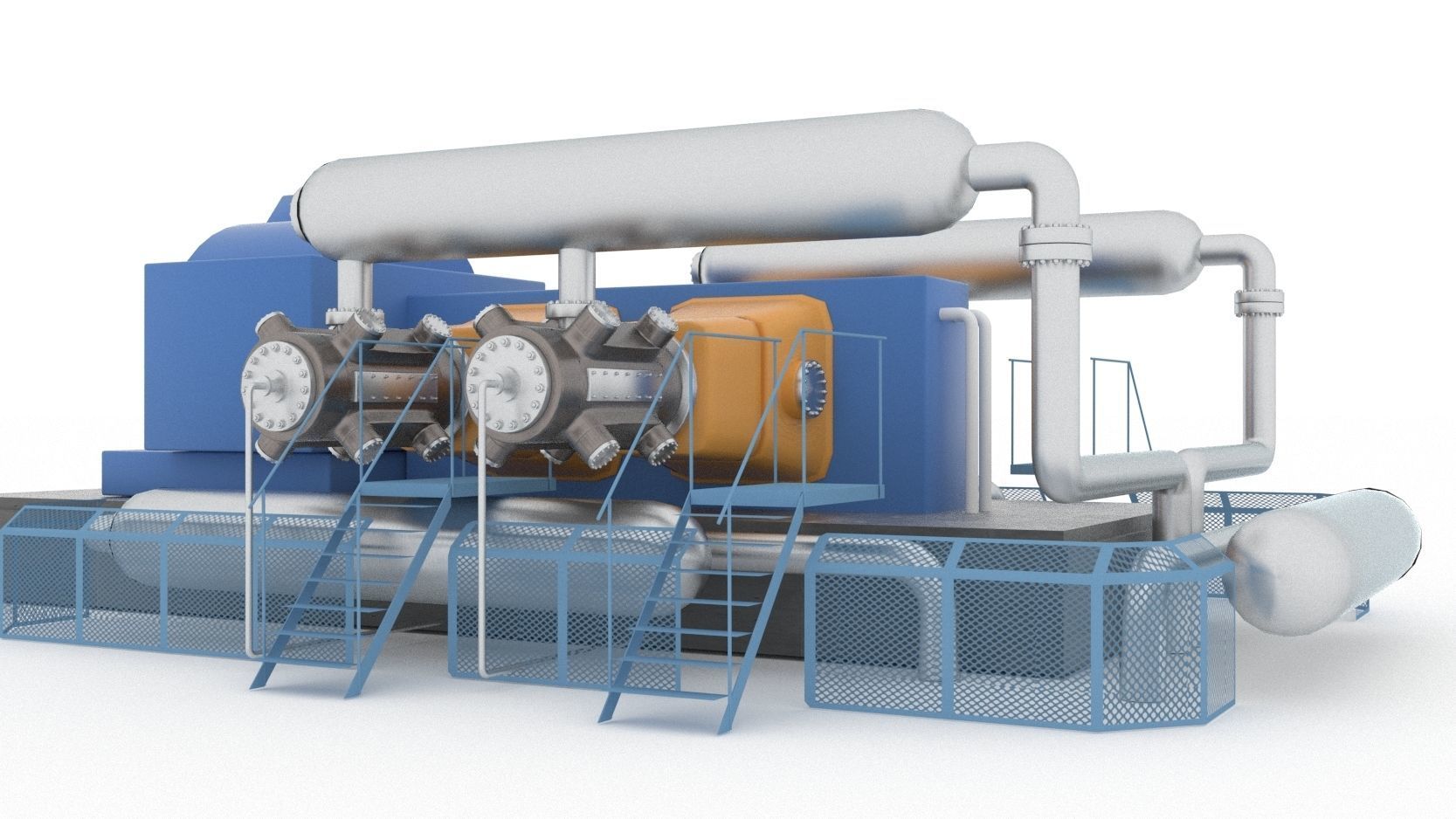 3D model Indoor gas compressor VR / AR / low-poly | CGTrader