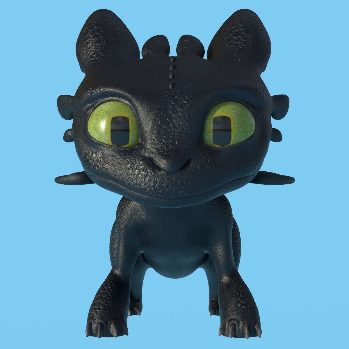 3D model Baby Toothless VR / AR / low-poly | CGTrader