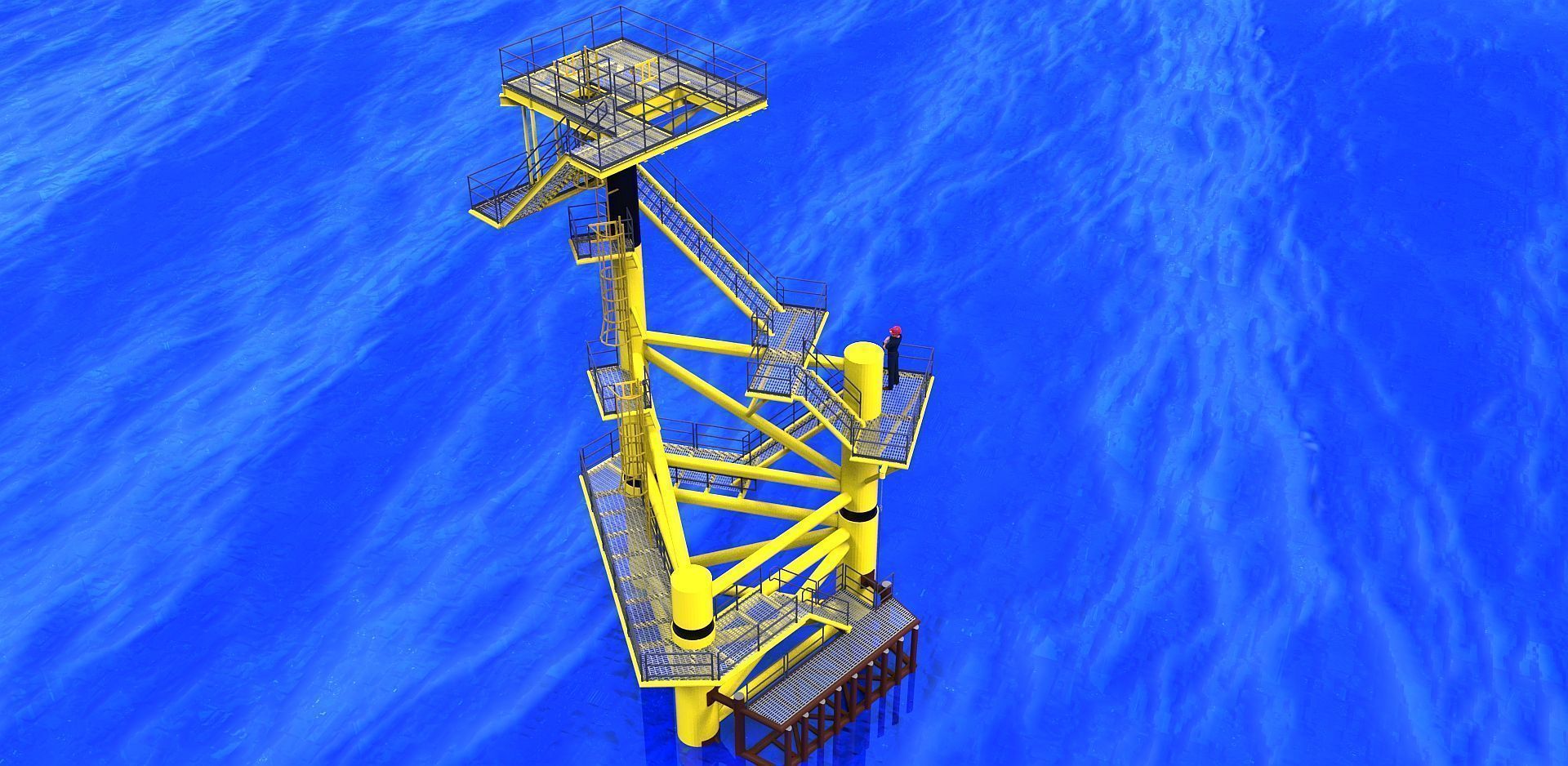 Medium deck caisson concept free 3D model | CGTrader