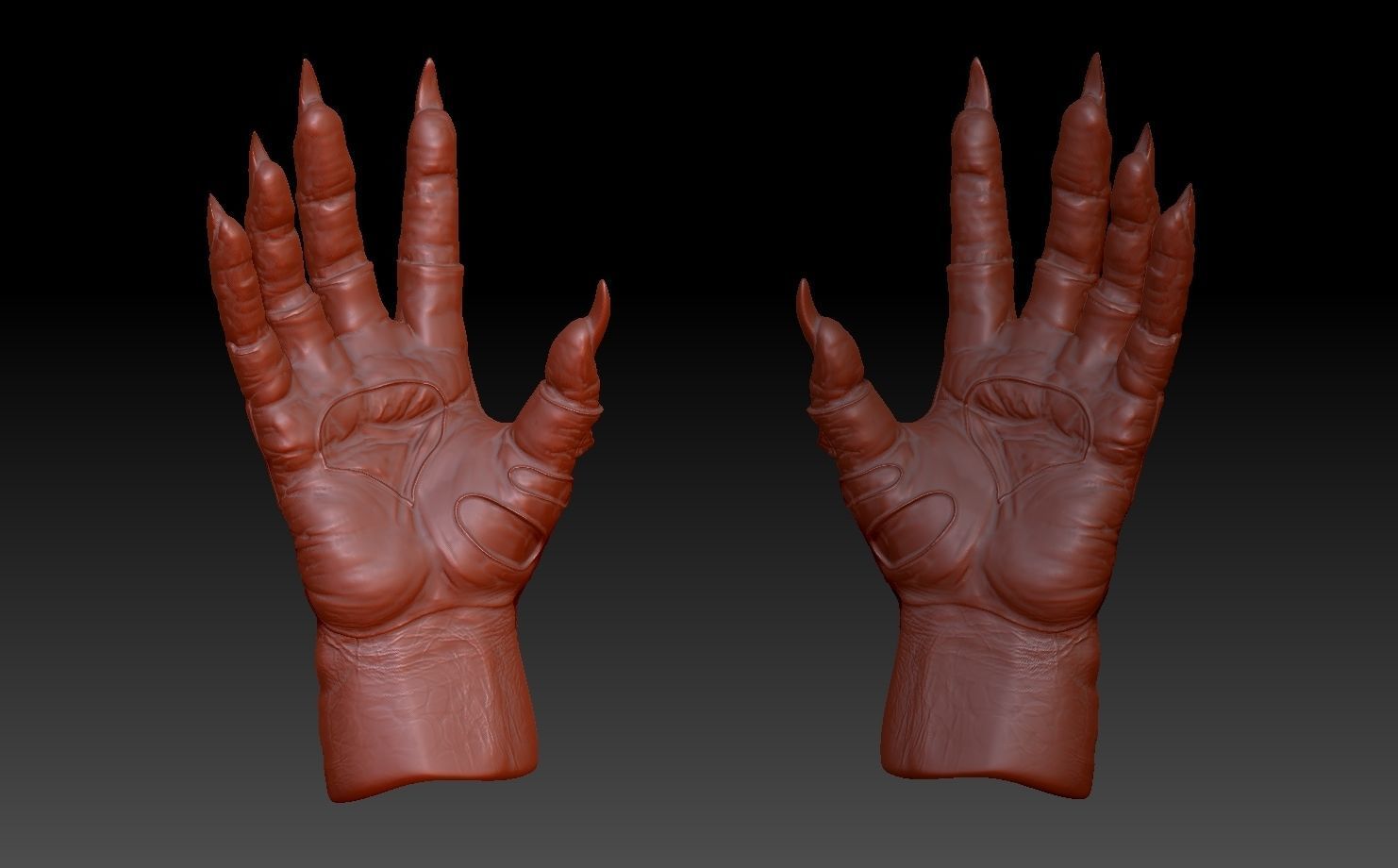 Predator inspired hands 3D model 3D printable | CGTrader