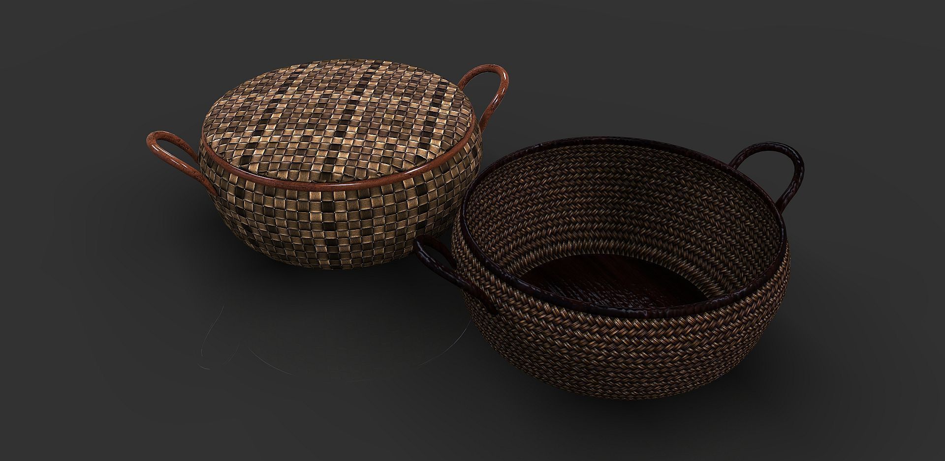 Baskets free 3D model | CGTrader