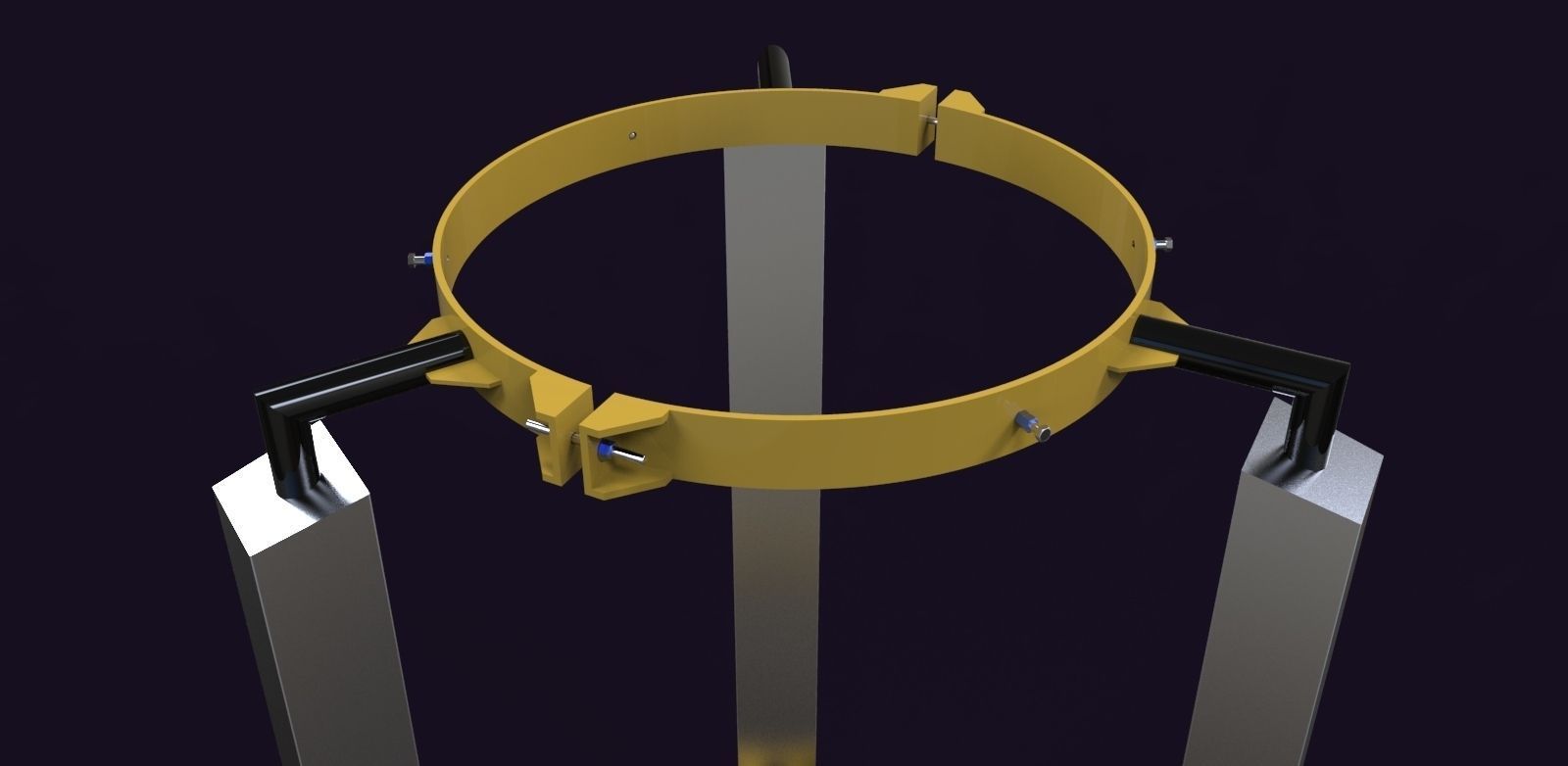 Triple anode clamp free 3D model | CGTrader