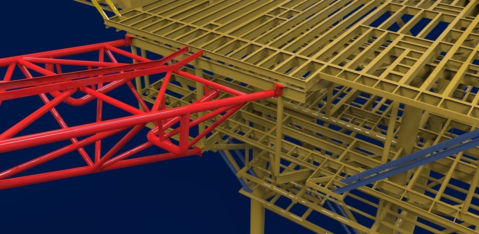 4 pile 3d platform free 3D model | CGTrader