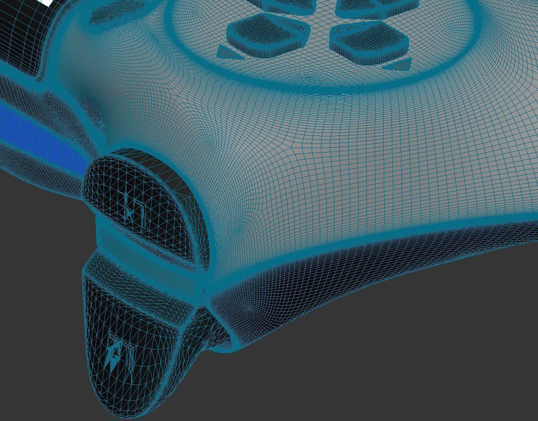 Sony PlayStation 4 DualShock Controller Wave Blue Edition 3D model ...