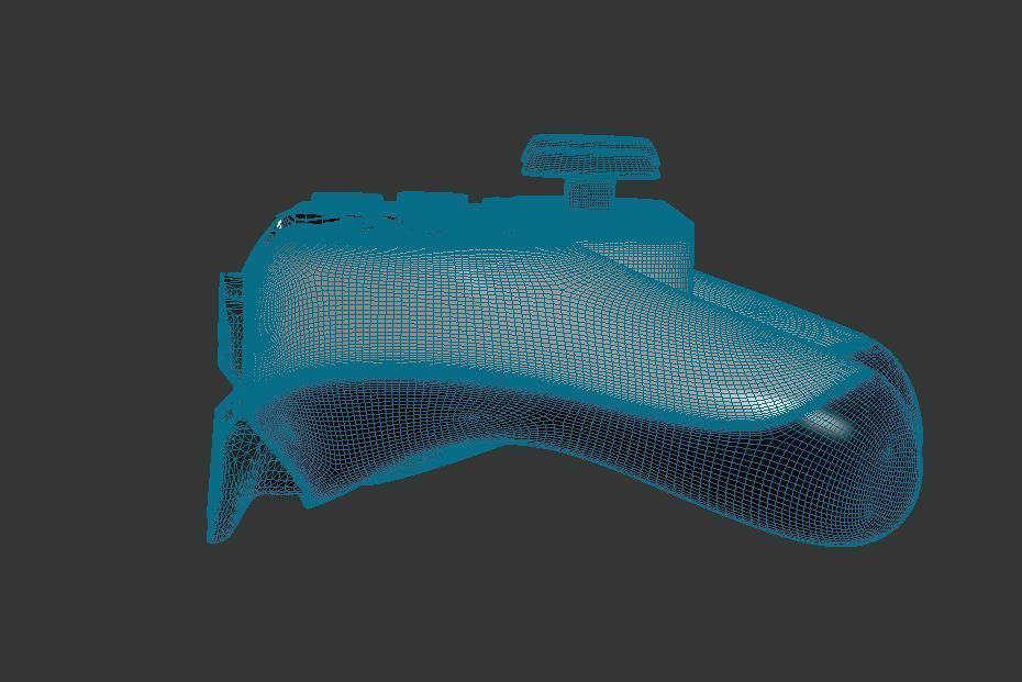 Sony PlayStation 4 DualShock Controller Wave Blue Edition 3D model ...