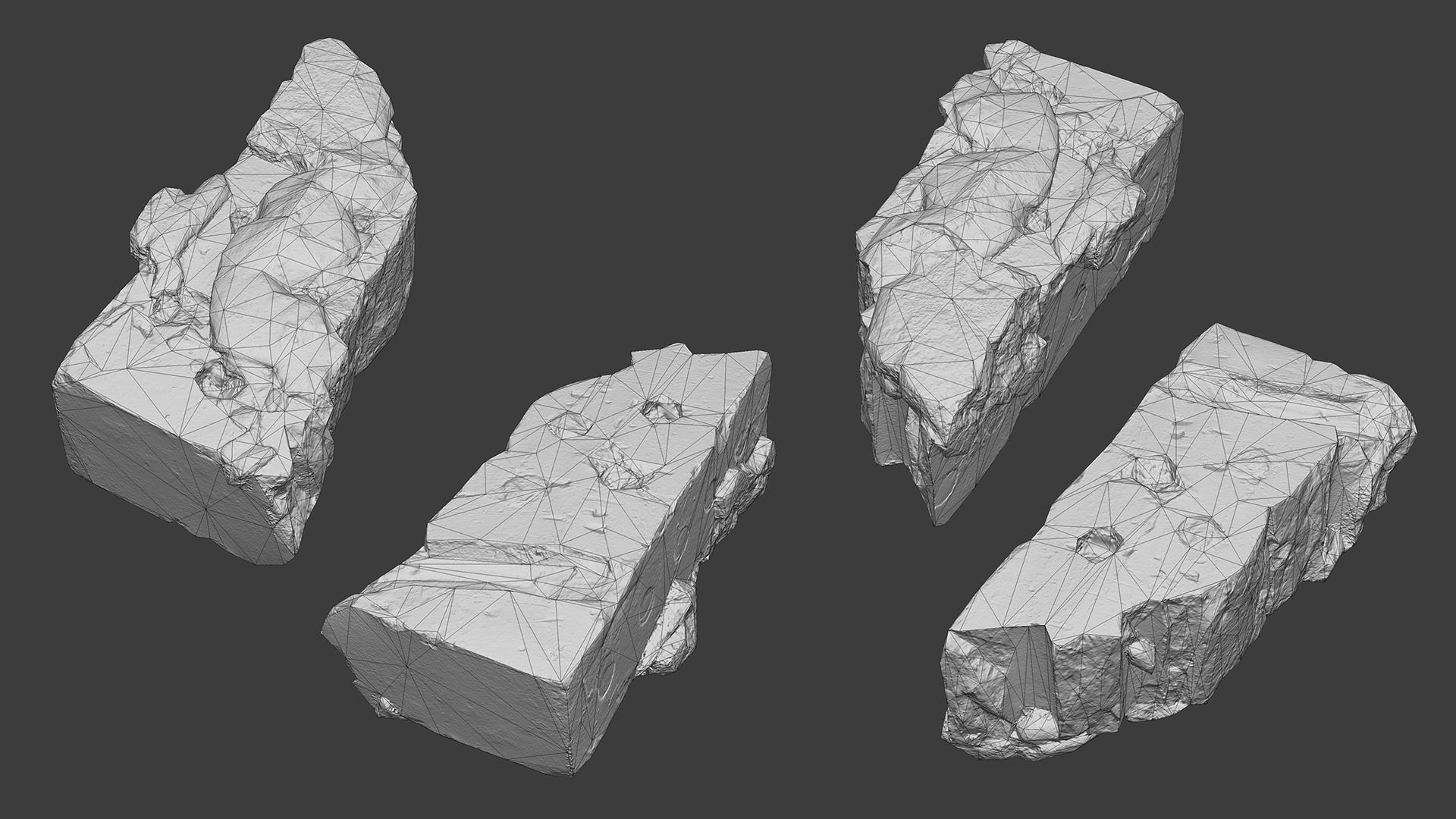 3D model Scanned Construction Debris Pack VR / AR / low-poly | CGTrader