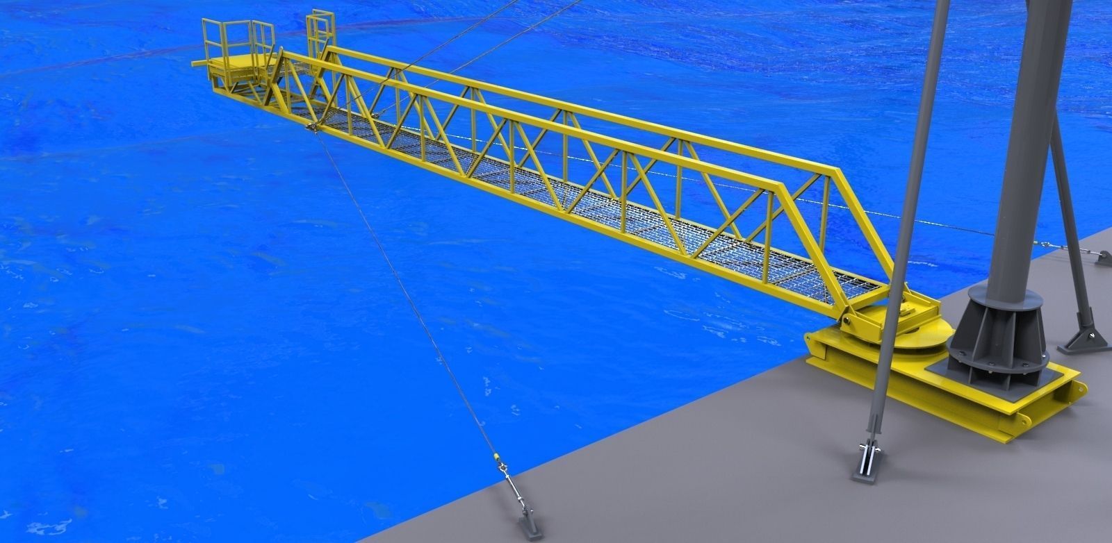 Flareboom king post free 3D model | CGTrader