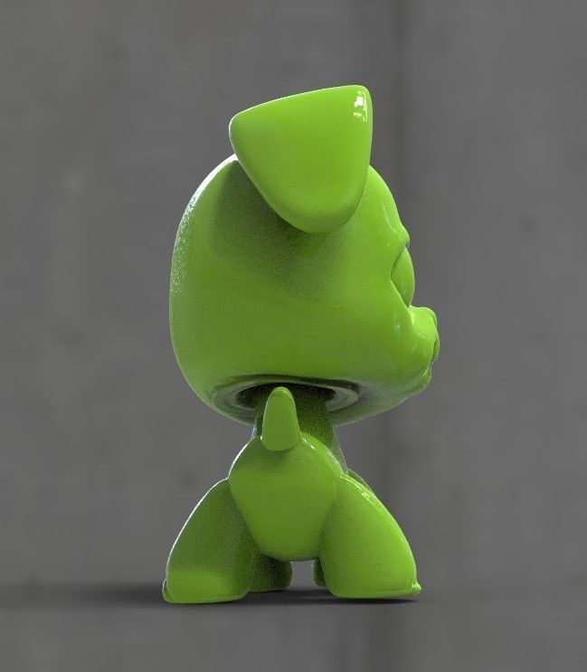 dog a toy 3D model 3D printable | CGTrader